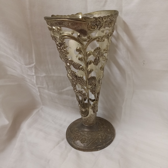 unbranded | Accents | Vintage Silverplated Vase Scandinavian Flute ...